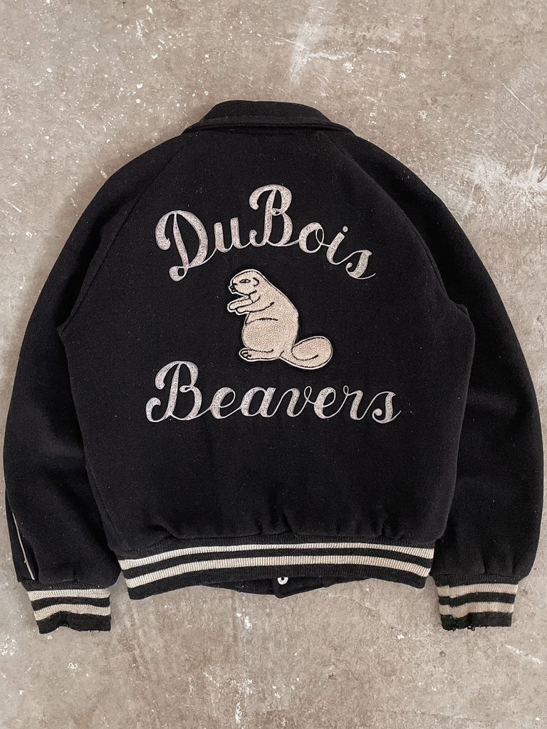 1950s “DuBois Beavers” Chain Stitched Raglan Varsity Jacket (S ...