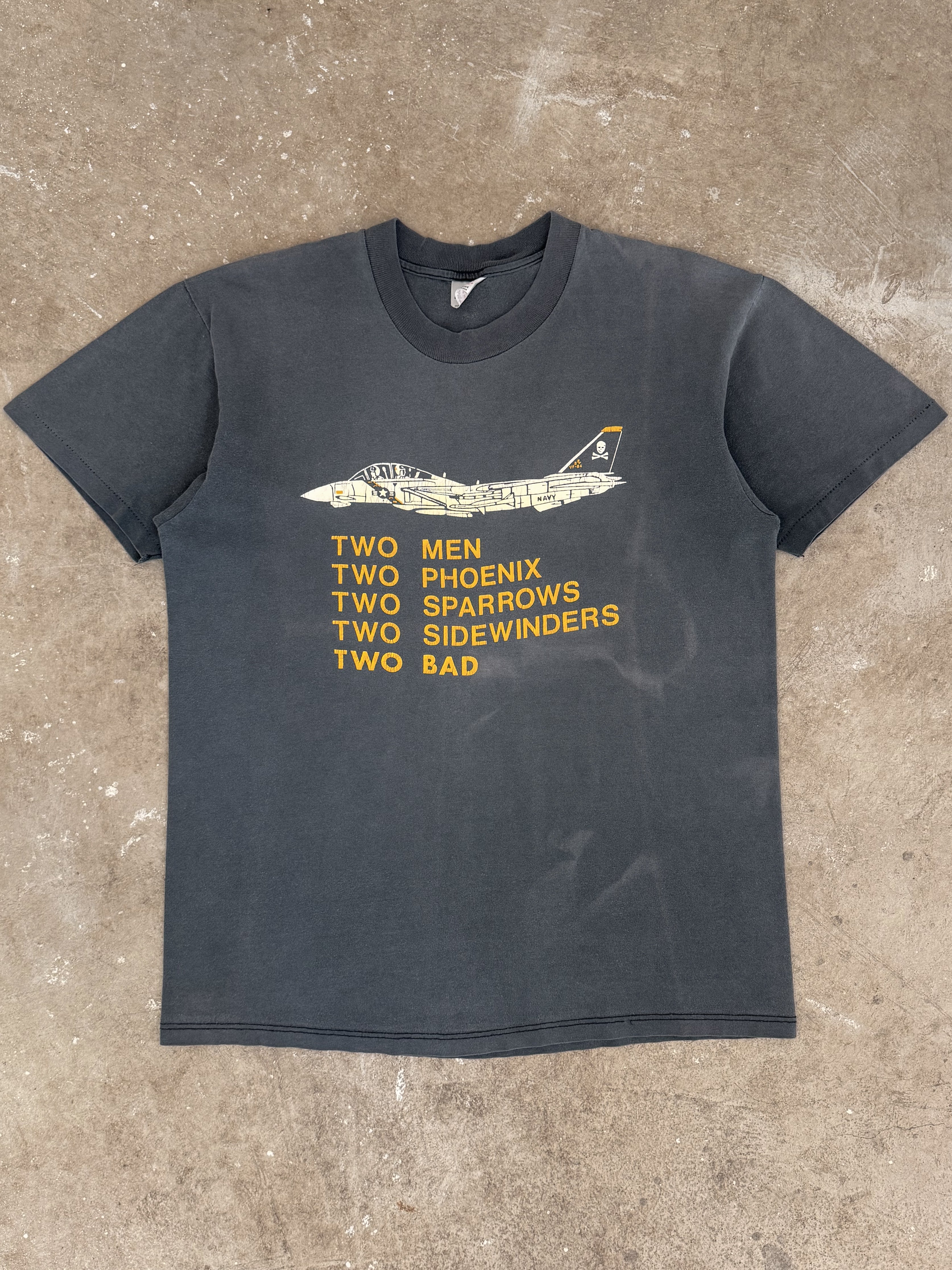 1980s "Two Bad" Faded Tee (M) – DAMAGED GLITTER