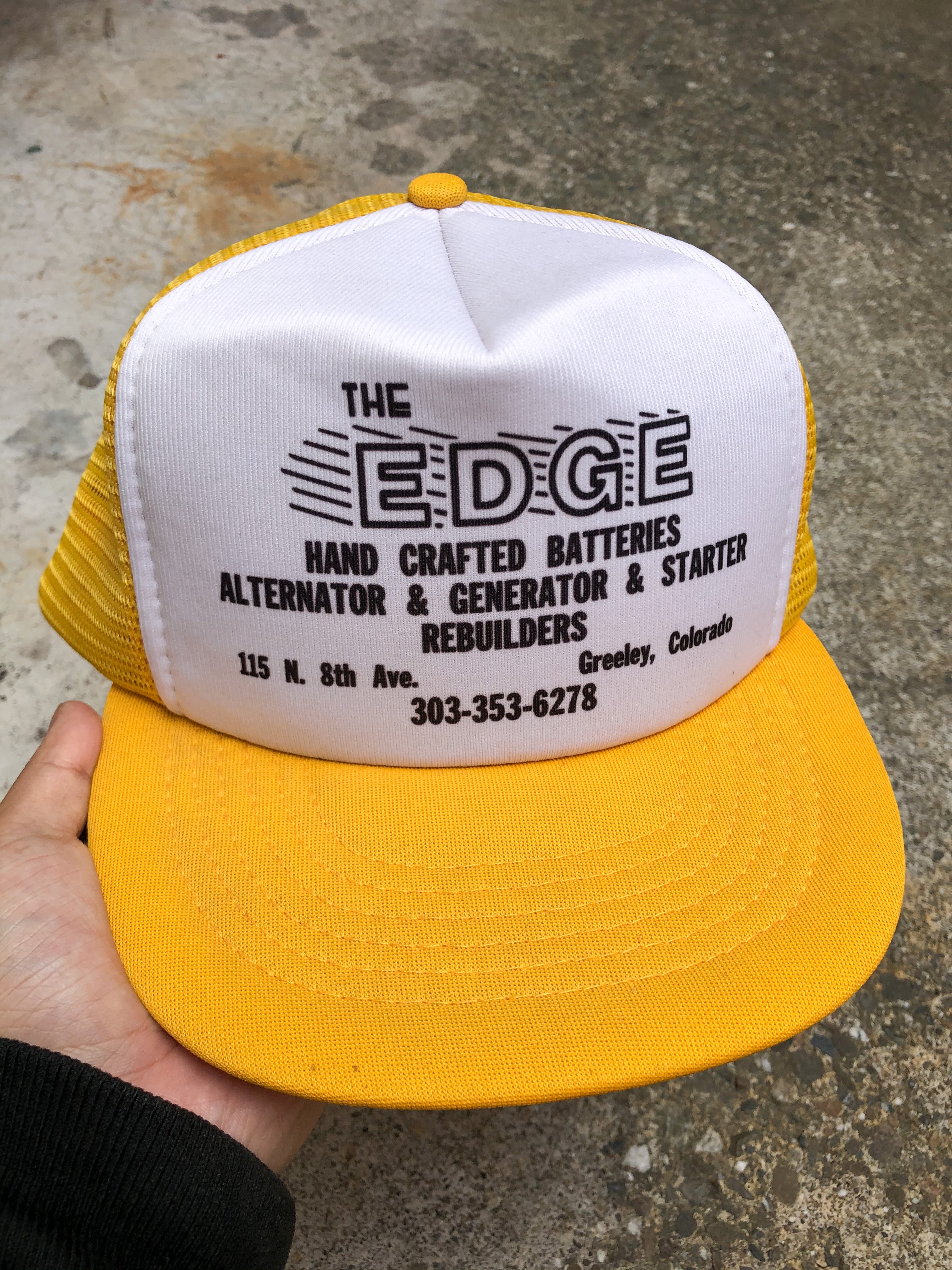 1980s “The Edge” Trucker Hat – DAMAGED GLITTER
