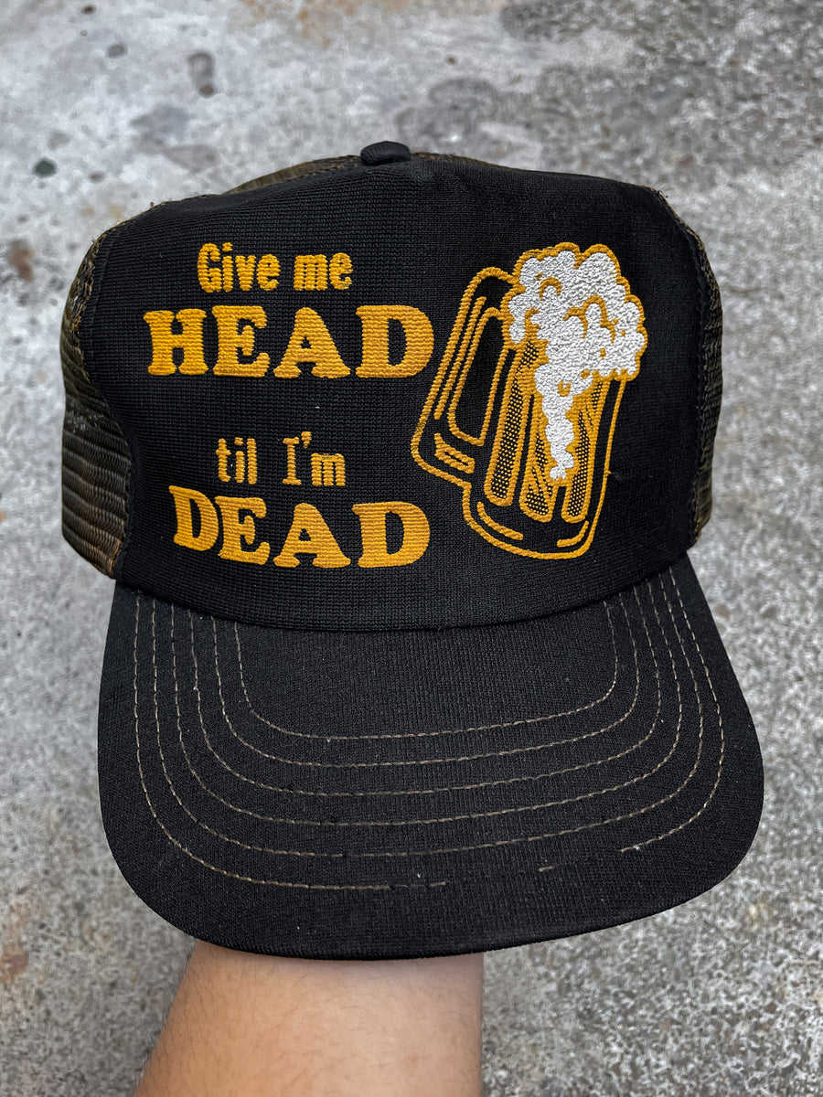1980s “Head til I’m Dead” Trucker Hat – DAMAGED GLITTER