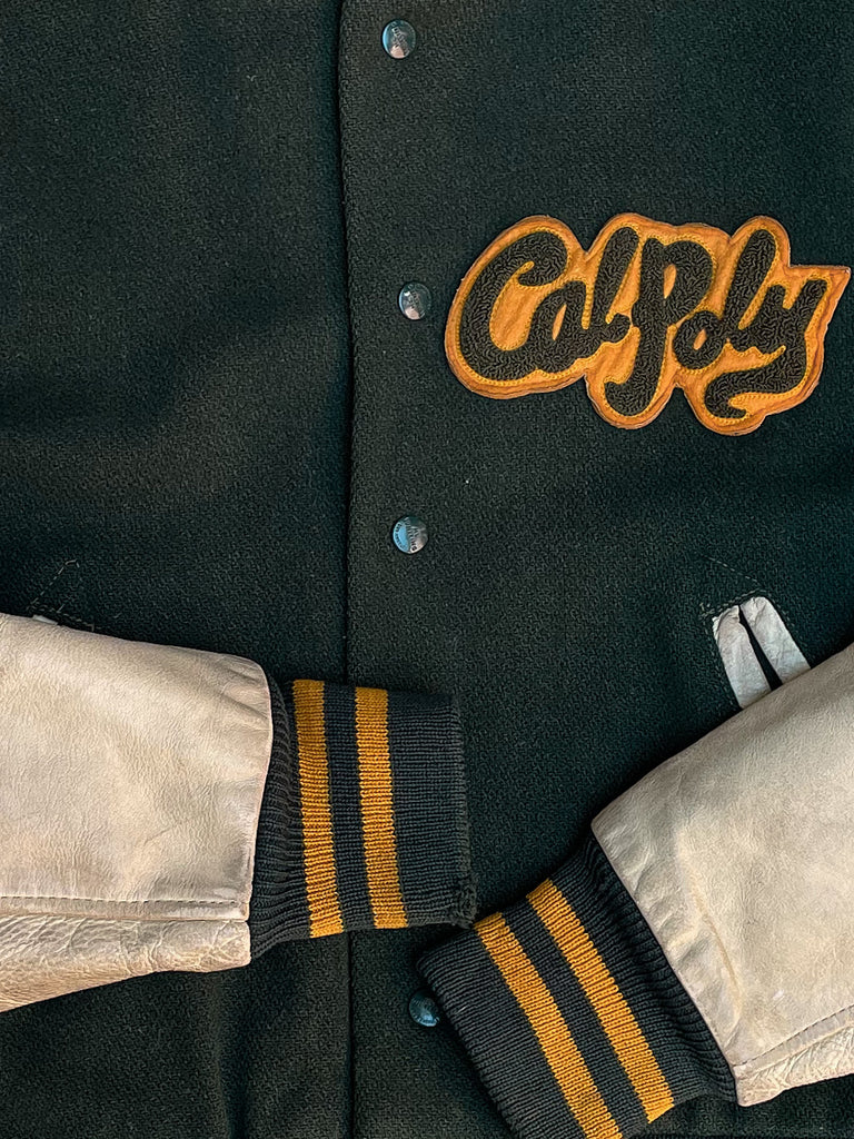 1970s “Cal Poly” Varsity Jacket – DAMAGED GLITTER