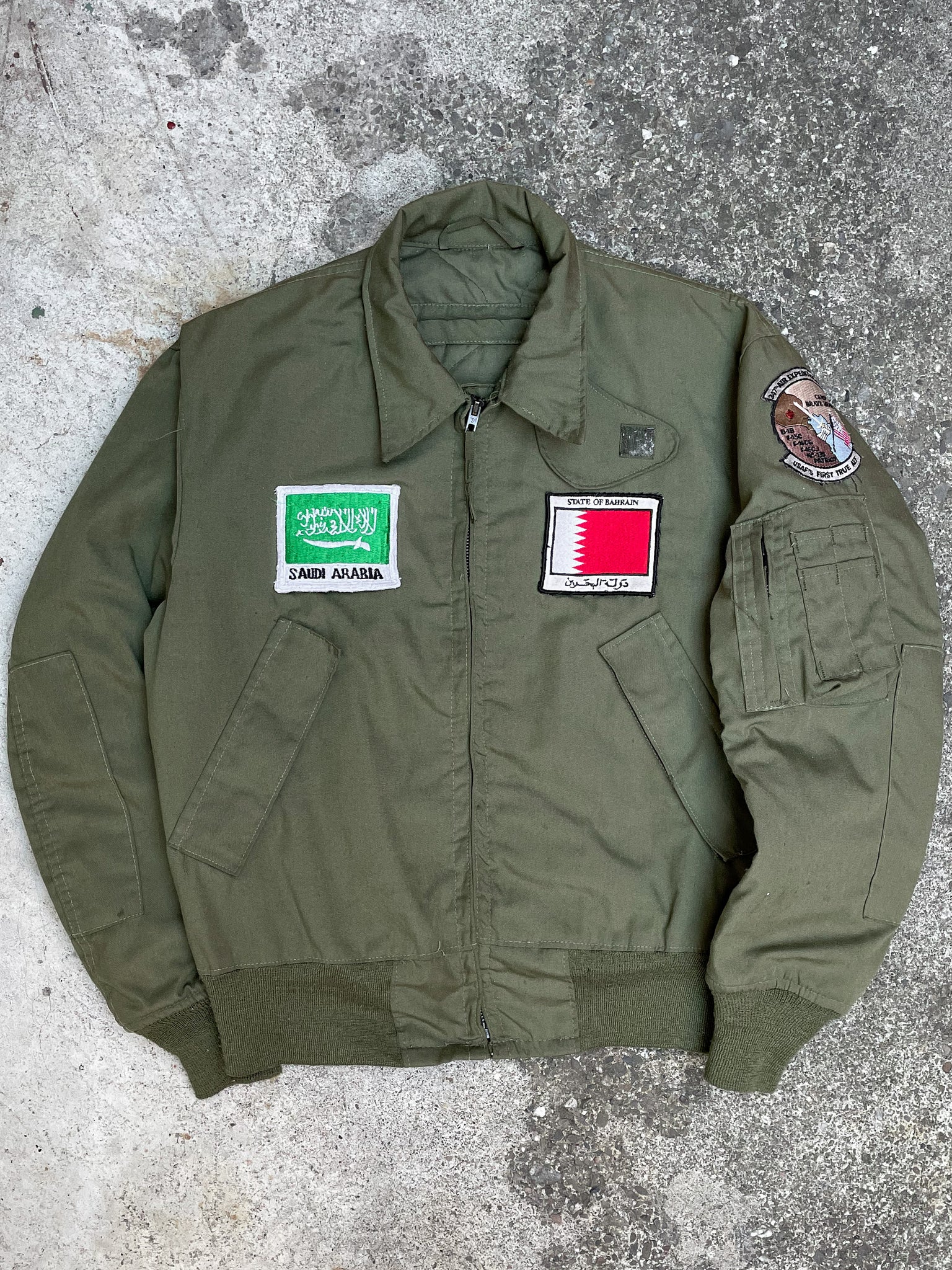 1980s “Saudi Arabia” Military Tanker Jacket (S) – DAMAGED GLITTER